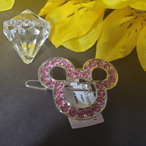 Disney | Accessories | Disney Parks Mickey Mouse Head Rhinestone ...